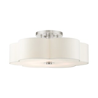Livex Lighting Chelsea 6 Light 28" Wide Semi-Flush Ceiling Fixture - Bed Bath & Beyond - 38069315
